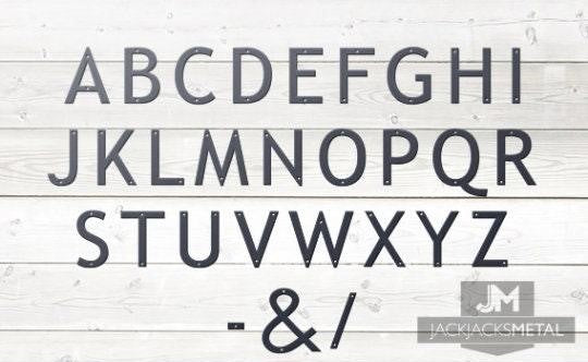 18'' Modern House Letter - Home / Barn / Business Address Letters- Ext ...