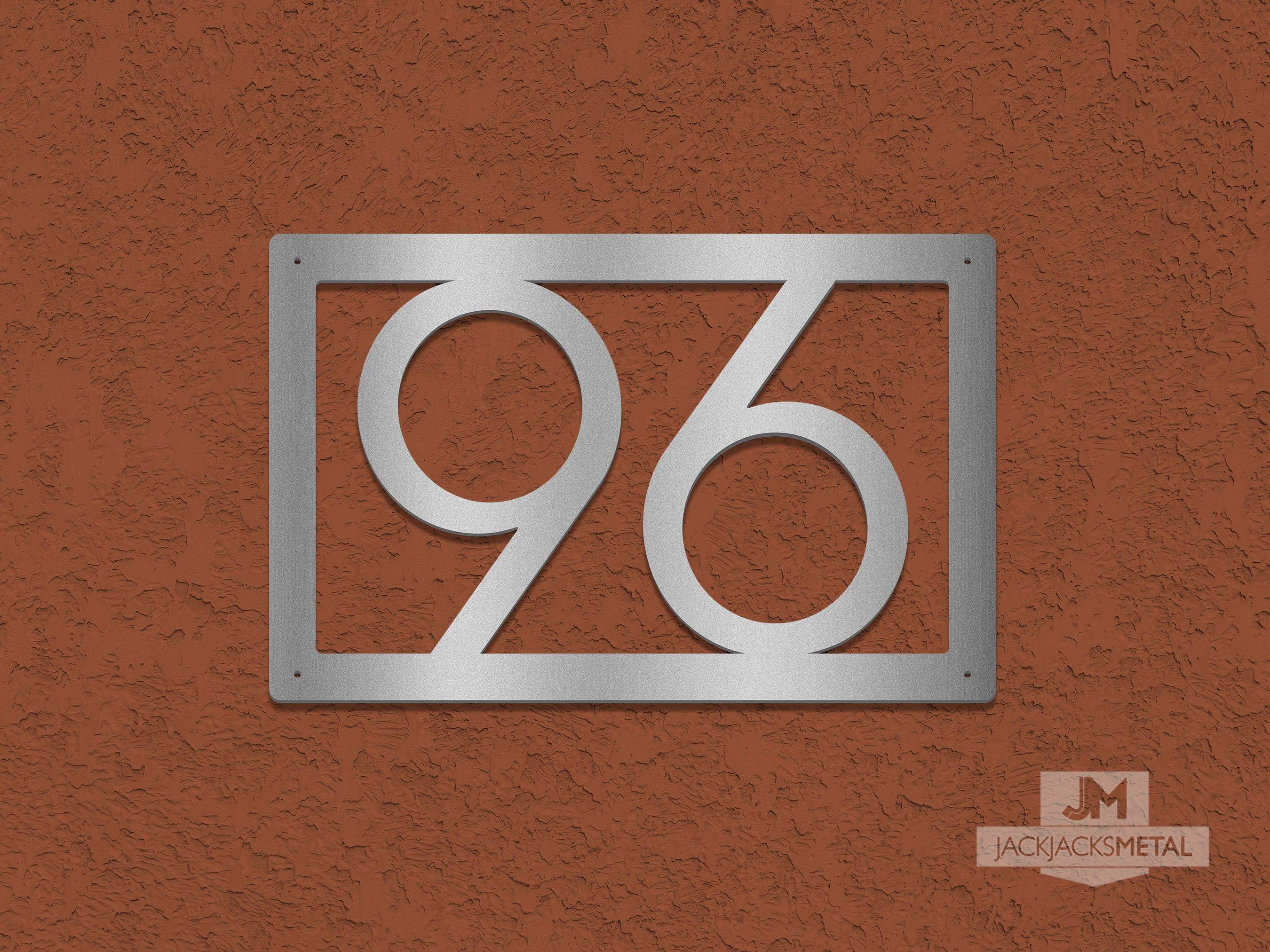2 Digit Modern Address Plaques - Personalized Condo or Apartment Addre ...