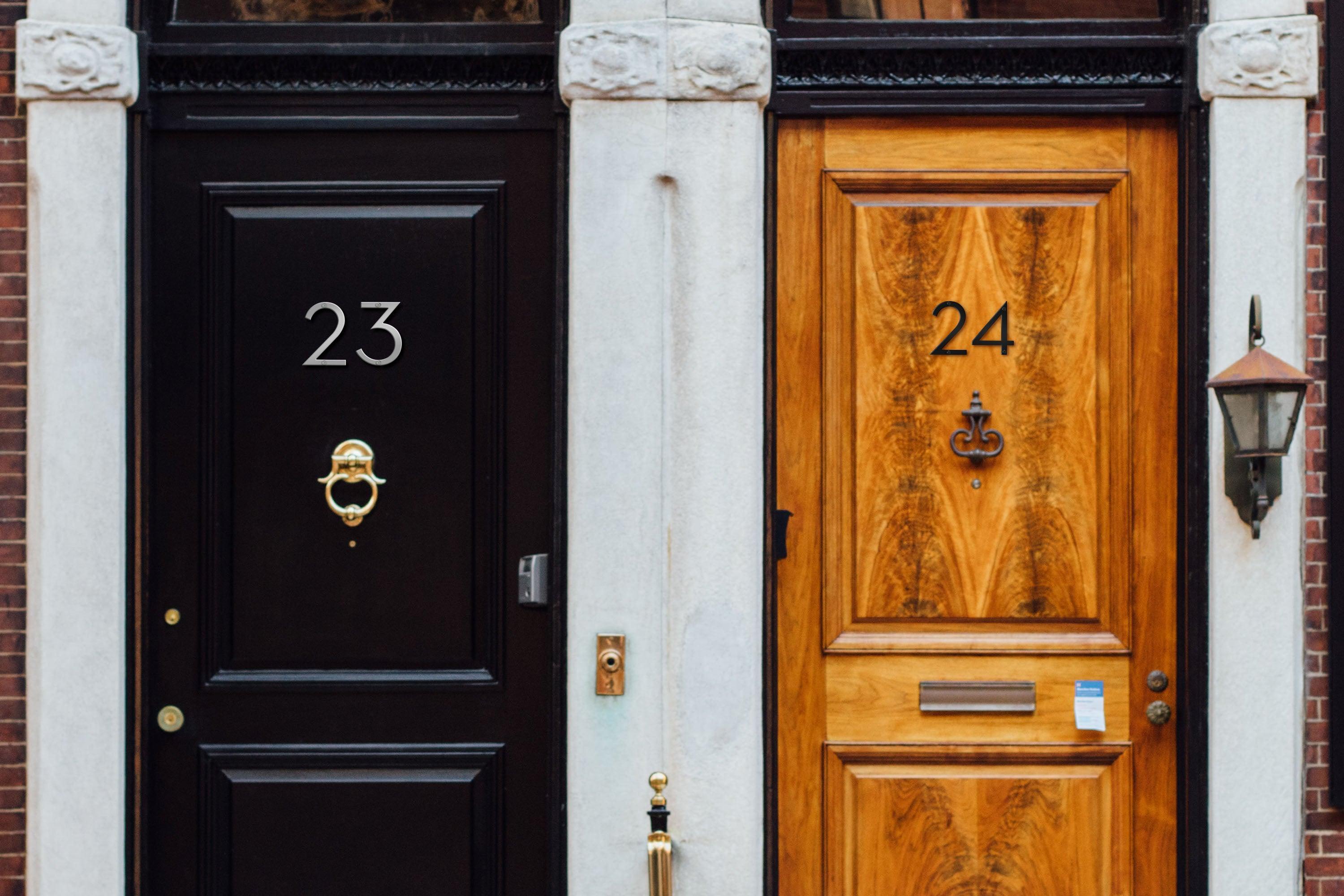 5'' Modern House Number or Letter - Contemporary Home Address -Medium ...