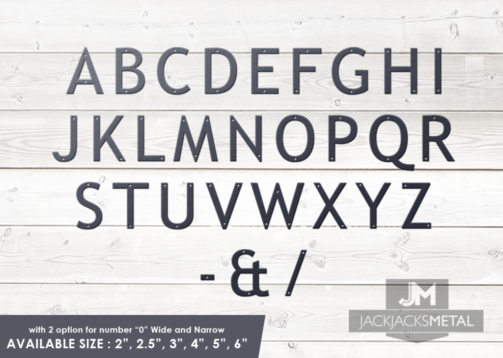 4'' Modern House Letter - Contemporary Home Address - Medium Door Lett ...