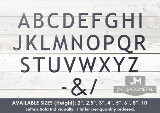 10 inch Metal House Number - Modern Font House Number - Metal Address ...